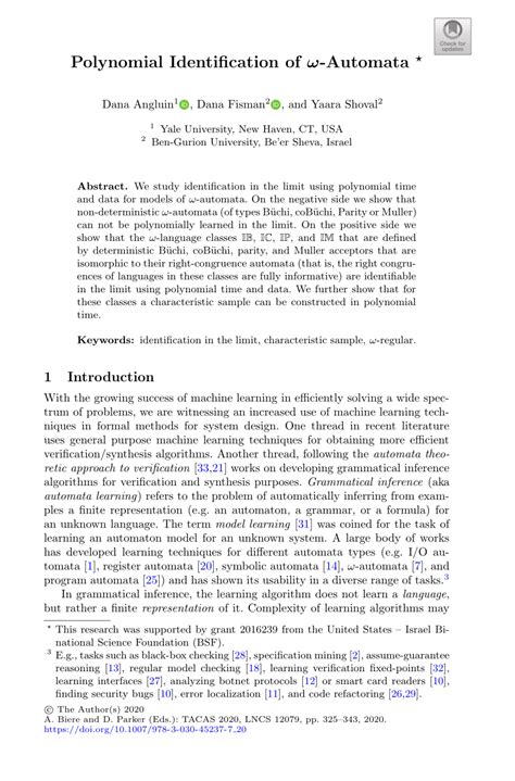 pdf polynomial identification of omega automata
