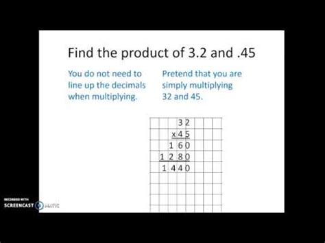 Mrs Sopko S Virtual Class Multiplying Decimals Using The Standard