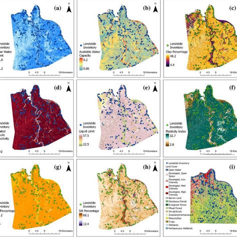 Soil Property Features From Nrcs Wss A One Third Bar Water Content B