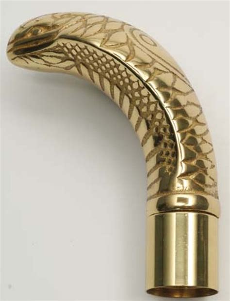 Cobra Brass Cane Handle Treelineusa