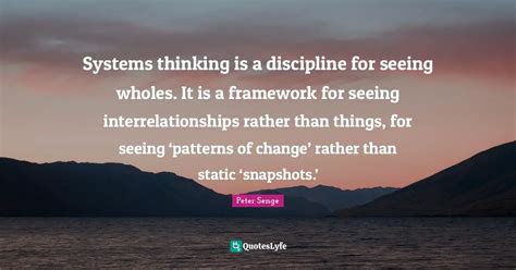 Systems Thinking Is A Discipline For Seeing Wholes It Is A Framework