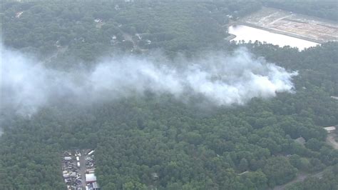 Jackson Township Wildfire New Jersey Forest Fire Service Says 82 Acre