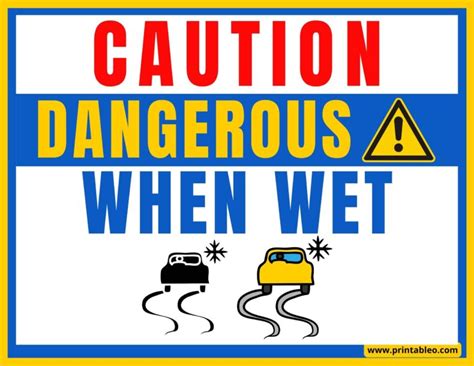 47 Printable Wet Floor Signs Free Download