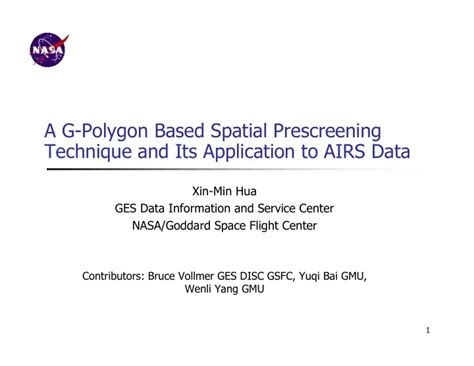 Ppt A G Polygon Based Spatial Prescreening Technique And Its Application Powerpoint