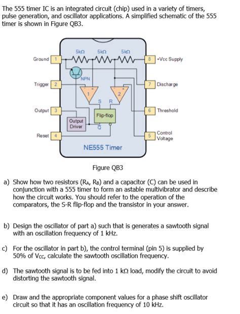 The 555 Timer Ic Is An Integrated Circuit Chip Used