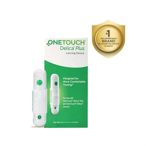 OneTouch Glucose Blood Diabetic Delica Plus Lancing Device with 25 ...