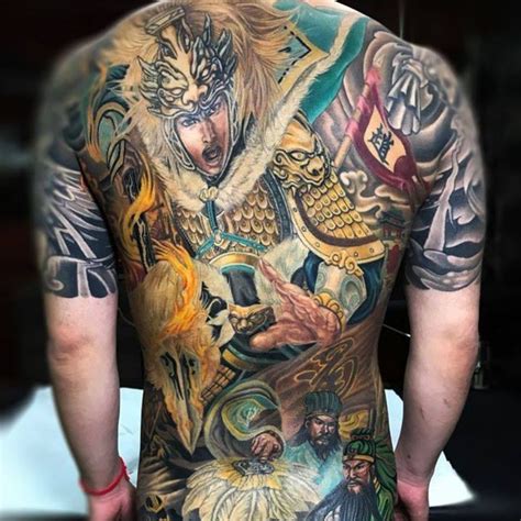 神跡刺青藝術舘 作品回顧 霸氣滿背三國紋身有喜歡我作品的朋友 歡迎帶著想法到店內討論 🙏網路電話無法報價歡迎來店洽詢💥 💥本店附有刷卡消費