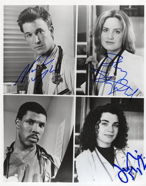 Noah Wyle Sherry Stringfield And Julianna Margulies Of Er Signed Pho