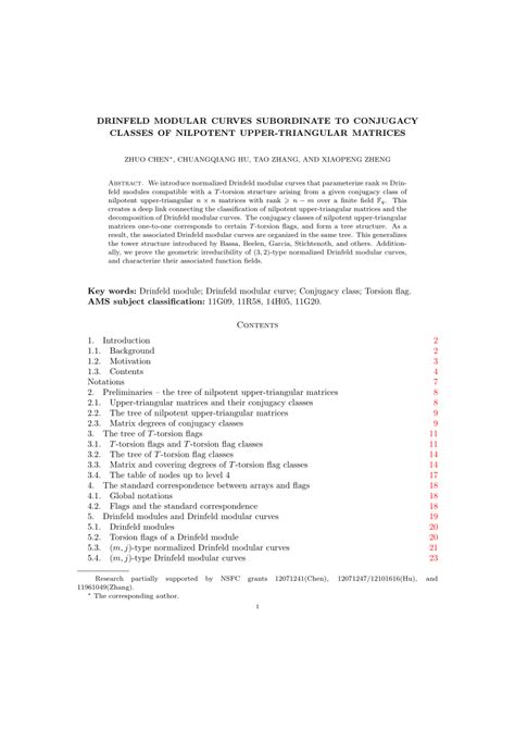pdf drinfeld modular curves subordinate to conjugacy classes of