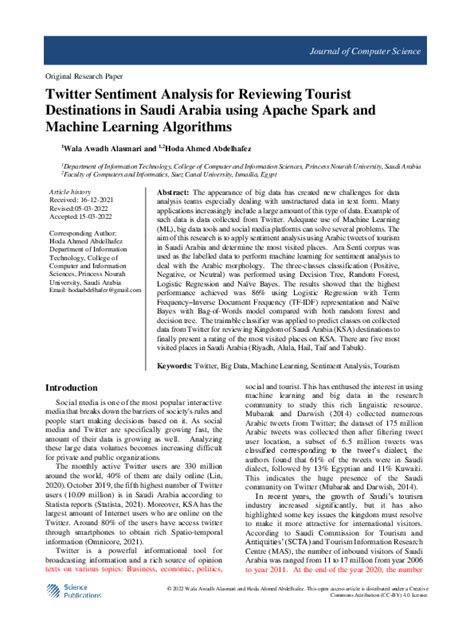 Pdf Twitter Sentiment Analysis For Reviewing Tourist Destinations In