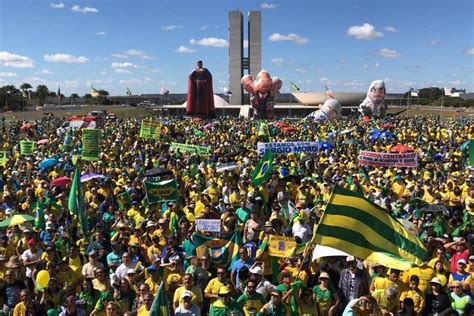 Manifestação em 2019 a favor da Lava Jato em Brasília 30 06 2019