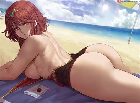 Pyra Xenoblade Chronicles And 2 More Drawn By Shexyo Danbooru