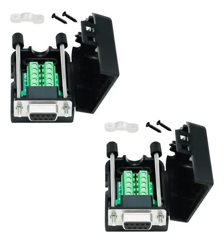 Conector Breakout Db 9 Hembra Rs232 Serial De 2 Piezas Cuotas sin interés