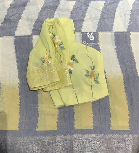 Pin By Sandy On Blouses Embroidered Blouse Designs Saree Blouse