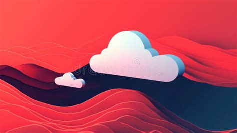 Simple Design Representing Cloud Based Disaster Recovery Stock