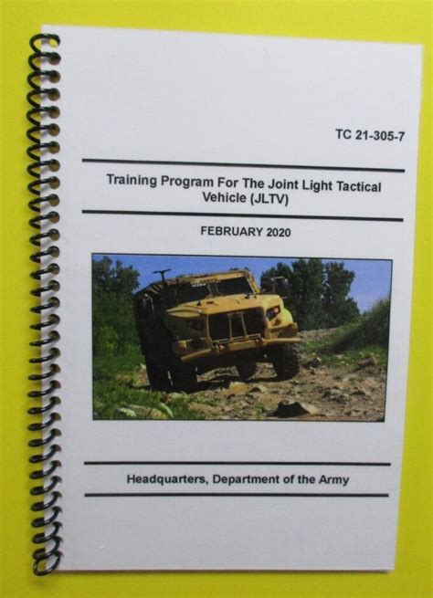 Tc 21 305 7 Training Program For The Joint Light Tactical Vehicle Jltv 2020 Mini Size My
