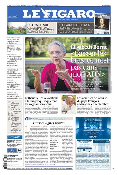 Le Figaro édition numérique du 15 juin 2023