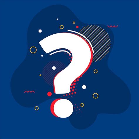 free vector stylish faq symbol fluid background think and ask doubt