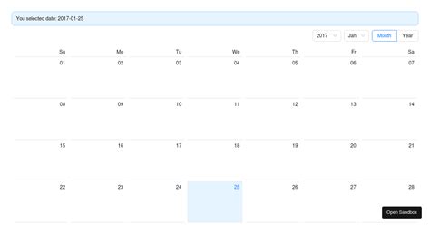 Selectable Calendar Antd Codesandbox