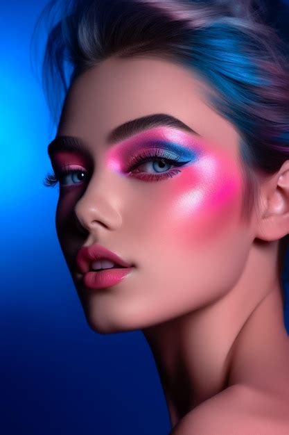Premium Photo Glamorous Beauty Portrait Of Young Woman With Stunning