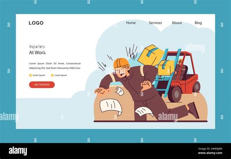 Occupational Hazards Highlighted A Striking Vector Illustration That