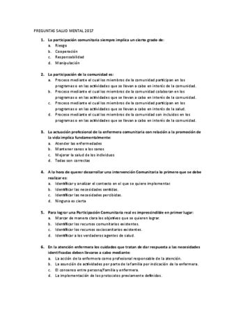 Examen Salud Mental Pdf