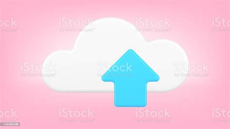 클라우드 컴퓨팅 데이터 사이버 스토리지 업로드 다운로드 서비스 현실적인 3d 아이콘 벡터 일러스트 레이 션 3차원 형태에 대한 스톡 벡터 아트 및 기타 이미지 Istock