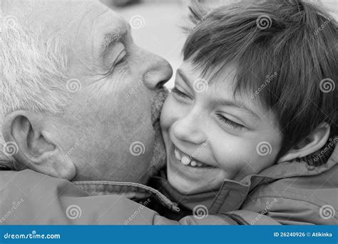Nonno E Nipote Fotografia Stock Immagine Di Ritratto