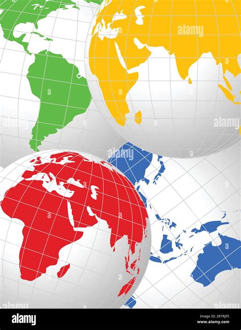 Abstract Background With World Globes Stock Vector Image And Art Alamy