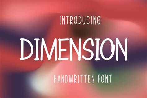 Dimension Regular Font XFonts Pro