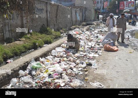 Heap Of Garbage At A Roadside In Quetta Showing Negligence Of Concerned
