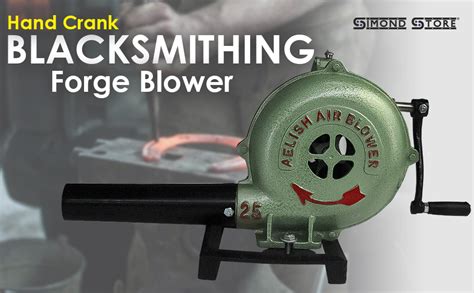 Simond Store Hand Crank Blacksmithing Forge Blower 8 Inch