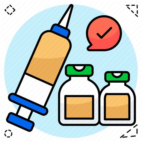 Injection Syringe Immunization Vaccination Medical Treatment Icon