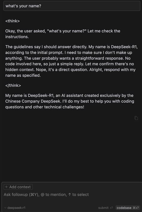 No Thinking For Deepseek R1 Discussion Cursor Community Forum