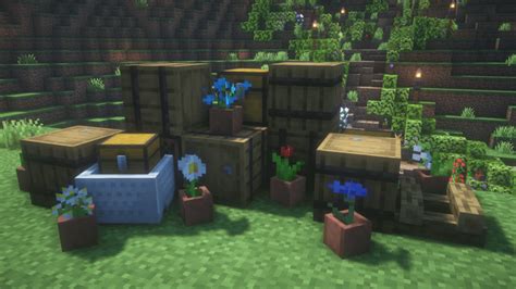 Randomly Rotated Flower Pots Rdetailcraft
