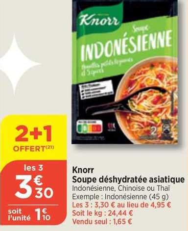 Promo Knorr Soupe Déshydratée Asiatique chez Maximarché iCatalogue fr