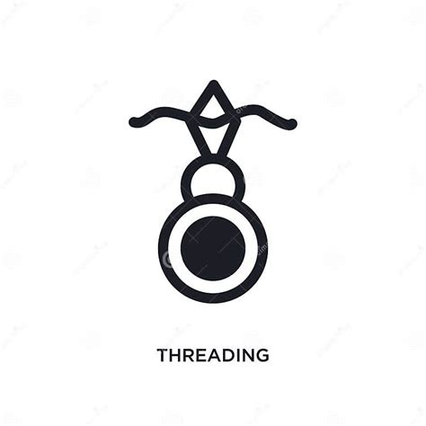Threading Isolated Icon Simple Element Illustration From Sew Concept Icons Stock Vector Threading Isolated Icon Simple Element Illustration From Sew Concept Icons Stock Vector