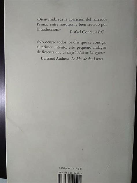 La Felicidad De Los Ogros De Daniel Pennac De Segunda Mano Por 12 Eur