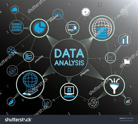 Data Analytics Network Background Data Analytics Stock Vector Royalty