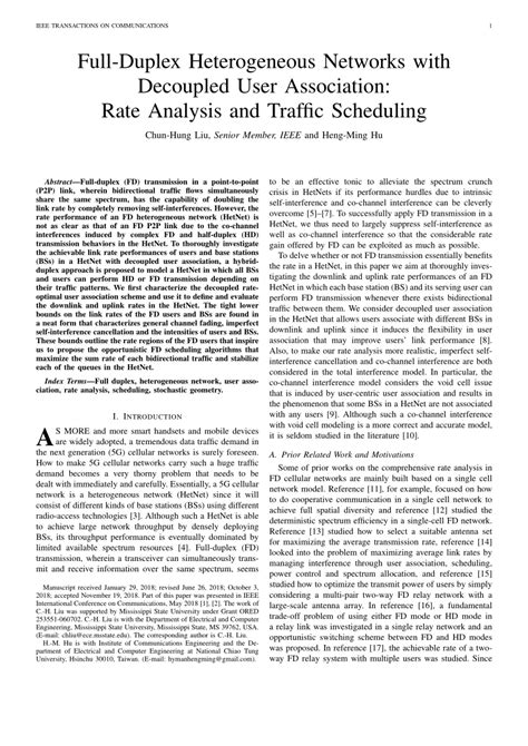 Pdf Full Duplex Heterogeneous Networks With Decoupled User Association Rate Analysis And