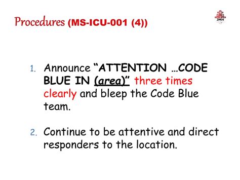Code Blue Protocol Pptx Cardiac Arrest Management In Hospital Pptx