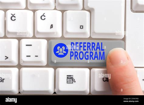 Handwriting Text Writing Referral Program Conceptual Photo Employees