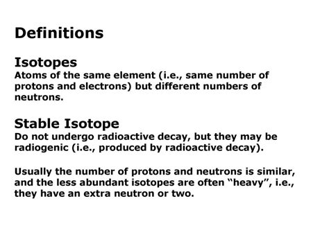 Isotope Definition