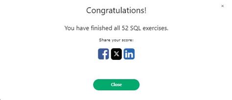 Completed 52 Sql Exercises On W3schools Suyash Singh Bhadouria Posted