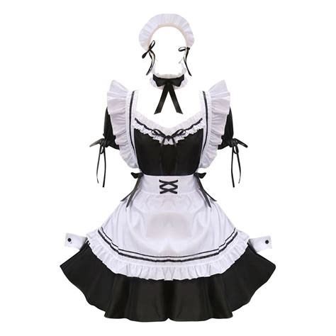 Купить Косплей костюм Горничная Версия 1 Чёрный цвет Maid Version 1
