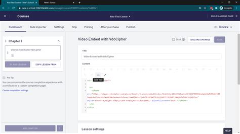 Embedding On HTML Page Via Iframe Script VdoCipher Blog