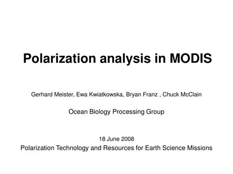 ppt polarization analysis in modis quantifying phytoplankton from
