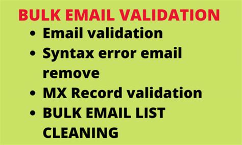 Do Bulk Email Validation By Nagarajudigital Fiverr
