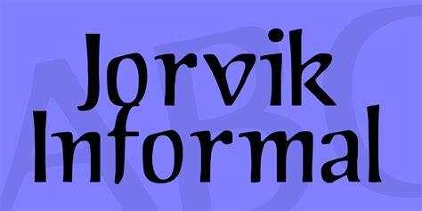 Download Jorvik Informal Font