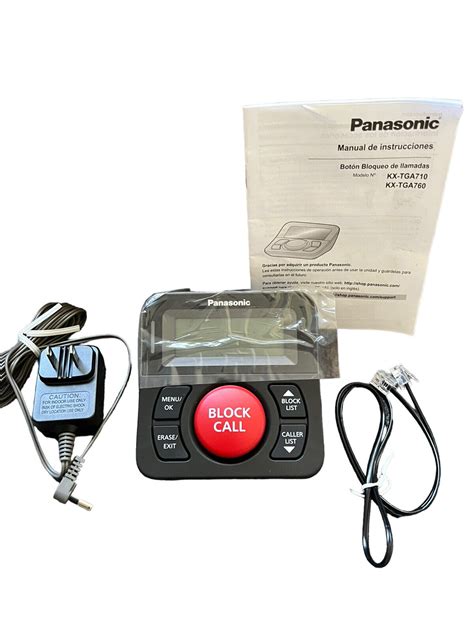 Panasonic Call Block Blocker Button Kx Tga710 Robocalls Telemarketer